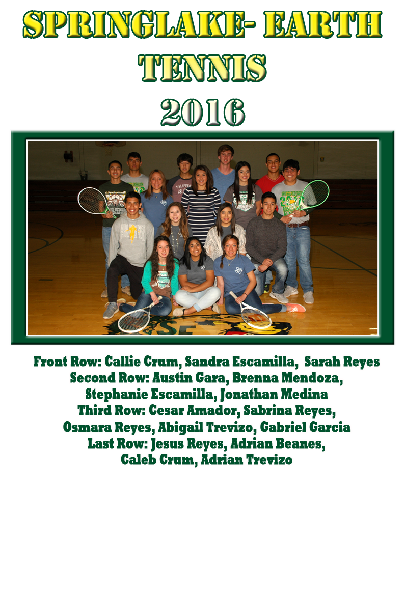 Springlake-Earth High School | Tennis Home