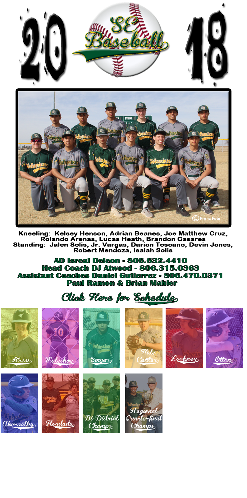 Springlake-Earth High School | Wolverines Baseball