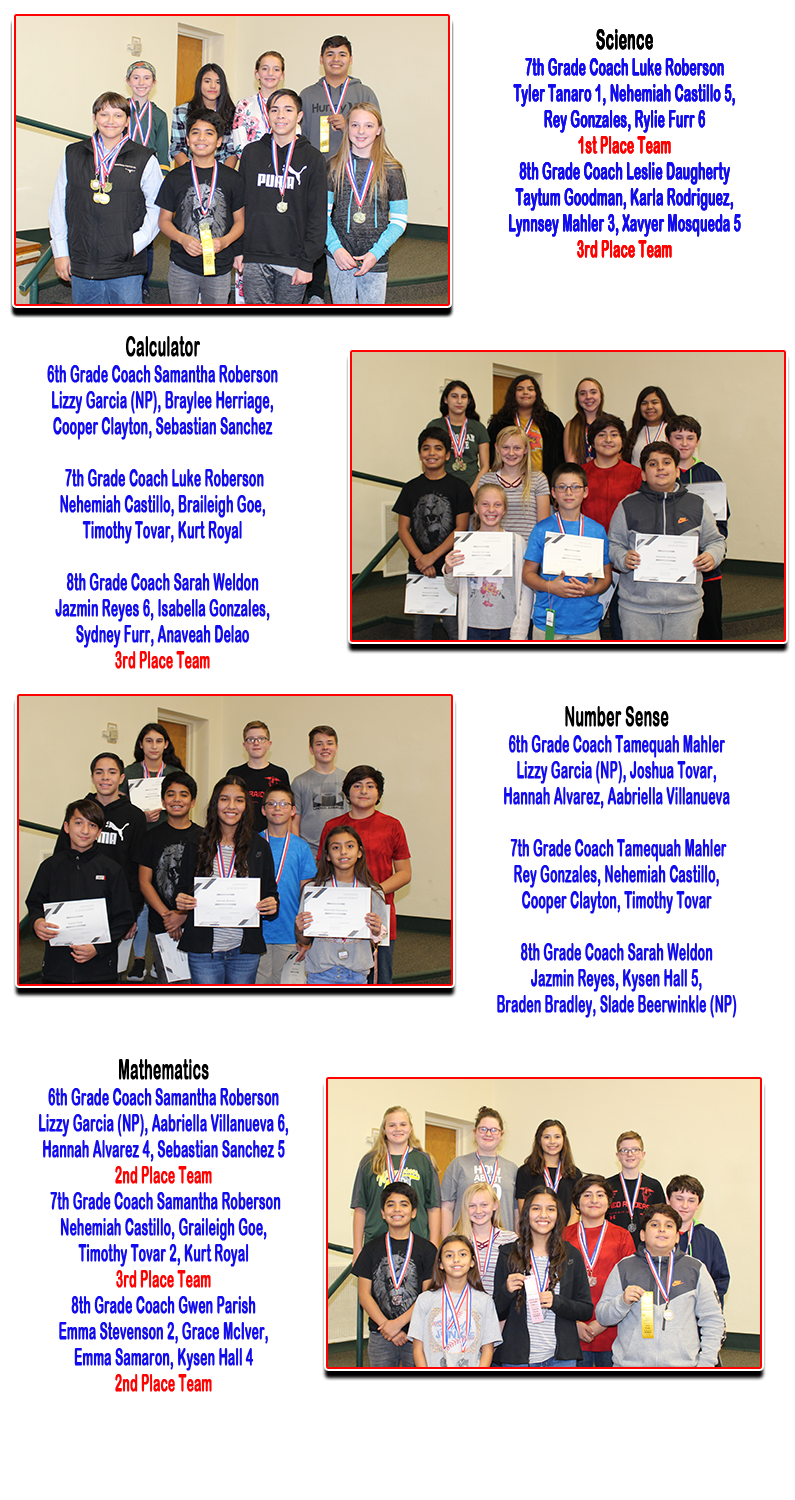 Springlake-Earth Junior High School | SEJH UIL Awards Assembly