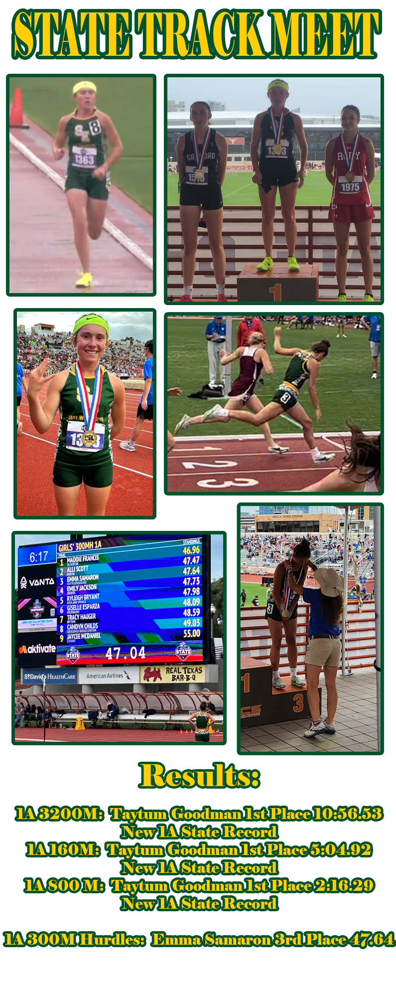 Springlake-Earth High School | State Track Meet