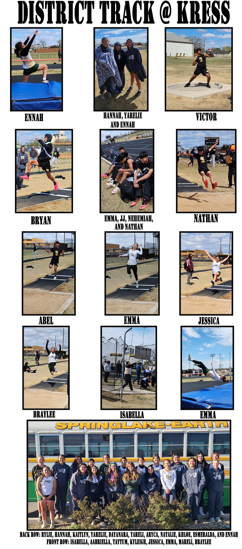 Springlake-Earth High School | District Track @ Kress